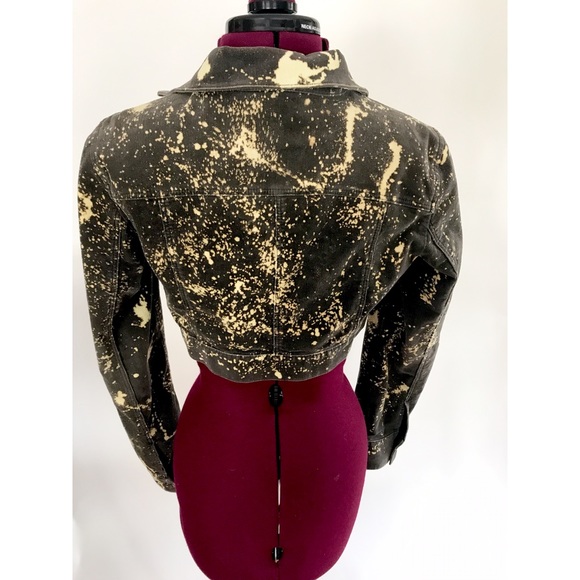 Express | Jackets & Coats | Express Bleach Gray Corduroy Crop Jean ...